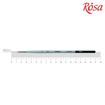 Rosa Gallery Round Stream 123/3 No.1 Synthetic Brush, Perfect for Fine ...