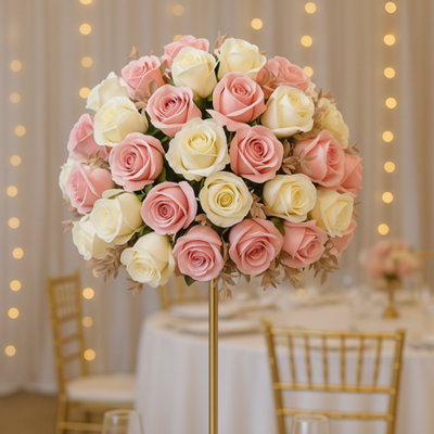 Rose Ball Collection, 50cm Diameter, Artificial Silk Rose Ball ...