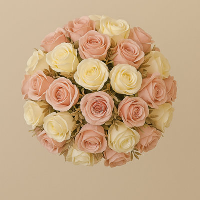 Rose Ball Collection, 50cm Diameter, Artificial Silk Rose Ball ...