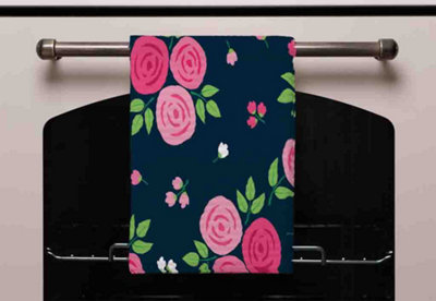 Rose Bud Pattern (Kitchen Towel) / Default Title