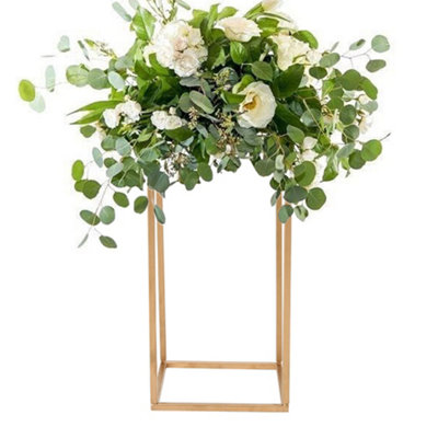 Rose Gold Tall Metal Floor Vase Flower Stand Wedding Centrepieces H 80cm