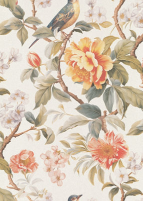 Rose Parade -Textured hot embossed vinyl in orange