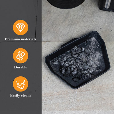Rosedale Classic Black Ashpan For 16 Inch Opening Fire Grate Fireplace ...