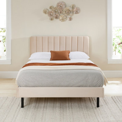 Rosella Upholstered Bed in Cream
