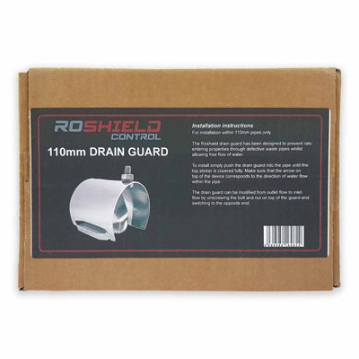 Roshield Stainless Rat Flap Drain Guard 110mm