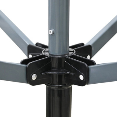 Rotary Airer 4 Arm 50 Metre Powder Coated Washing Line with Ground ...