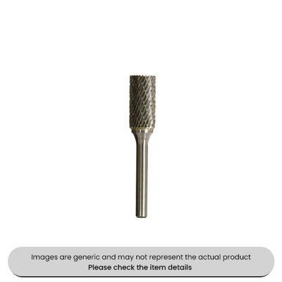 Rotary Burrs Cylindrical Drill Bits 6MM Pack Qty 1