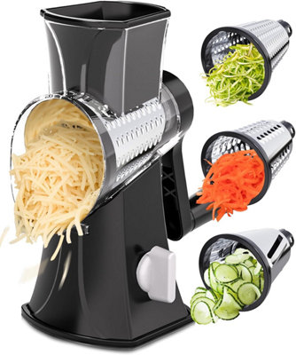 Rotary Cheese Grater Hand Crank, Shredder with Large Caliber, Strong ...