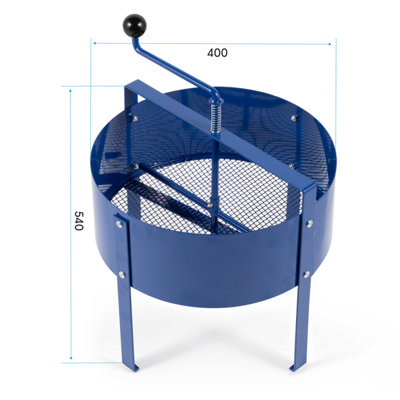 Rotary Garden Sieve Large Riddle 7mm Grille Soil Sifter Steel ...