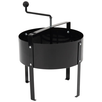 Rotary Garden Soil Sieve 18L Heavy Duty Steel Rotating Compost Sifter ...