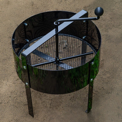 Rotary Garden Soil Sieve 18L Heavy Duty Steel Rotating Compost Sifter ...
