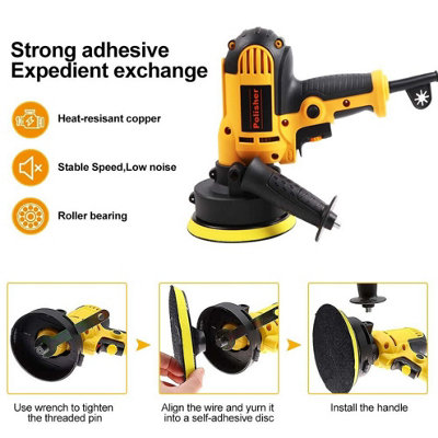Rotary Polisher and Sanding Car Buffer Machine, Variable 5 Speed