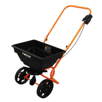 Rotary Spreader Gritter Fertiliser & Lawn Leveller 100cm Levelling Rake ...