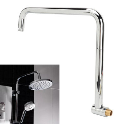 Rotatable Stainless Steel Shower Arm with Flange-S Shape Wall Mount ...