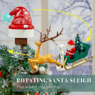 Rotating Light Up Christmas Tree Topper