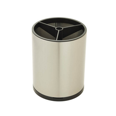 Rotating Stainless Steel Utensil Bucket Kitchen Sink Tidy Countertop ...