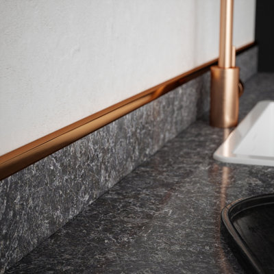 Rothley Aluminium Rose Gold Equal Angle Profile 2.5 Metre (L) x 15.5mm ...