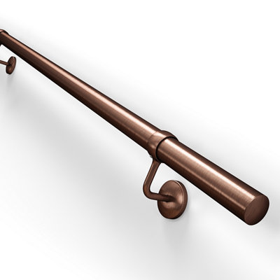 Rothley Antique Copper 1.2 Metre Bannister Staircase Handrail Tube ...