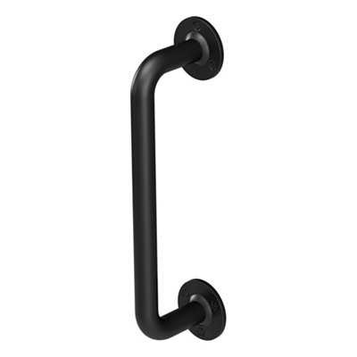 Rothley Grab Rail Matt Black 305x25mm | DIY at B&Q