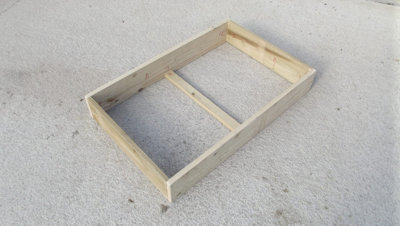 Rough Sawn Raised Wooden Bed Frames for Garden Planting- 15cm high - 120cm