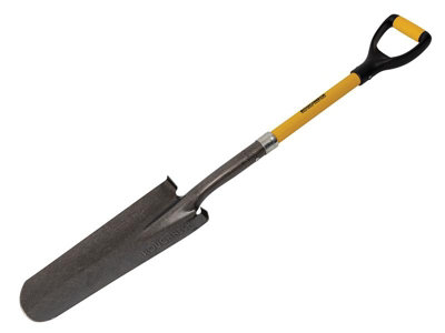 Roughneck Heavy-Duty Drain Spade with Ergonomic Short Handle