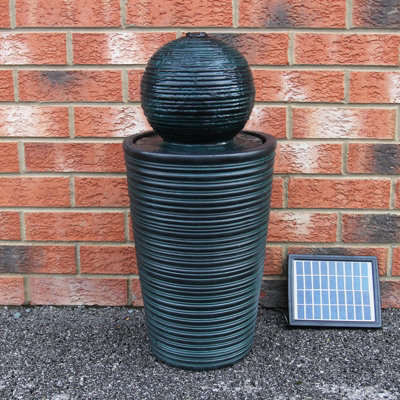 Round Ball Solar Water Feature With Aquatic Cleaner