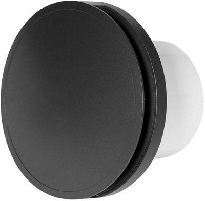 Round Bathroom Extractor Fan 100mm 4" Inch, Silent, Anthracite, Ceiling ...