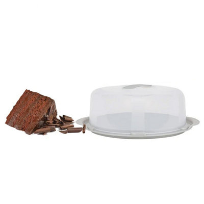 Round Cake Clear Plastic Storage Containers With Handles & Lids For ...