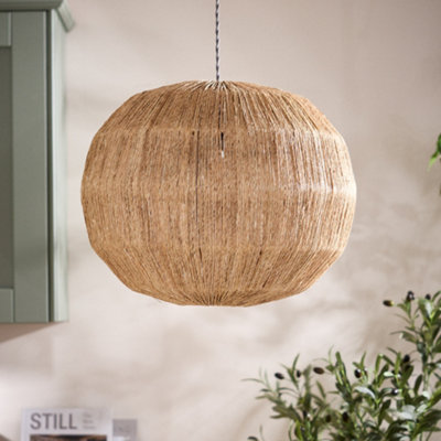 ROUND CEILING NATURAL HOME DECOR BOHO SEAGRASS PENDANT LIGHT SHADE H41 ...