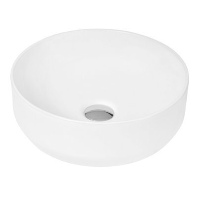 Round Ceramic Countertop Vessel without Overflow - 350mm
