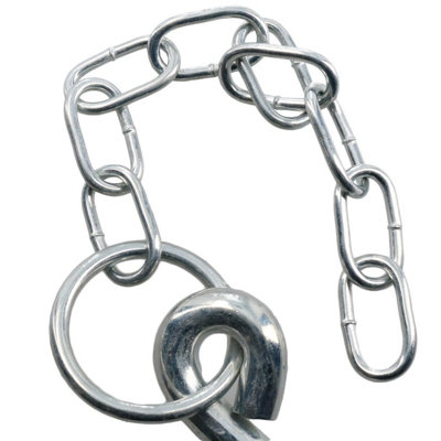 Round Cotter Pin & Chain 10mm by 110mm for Trailer Tipper Tailgate ...
