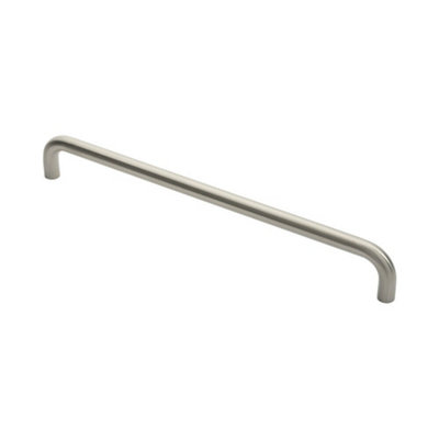 Round D Bar Pull Handle 469 x 19mm 450mm Fixing Centres Satin Stainless ...