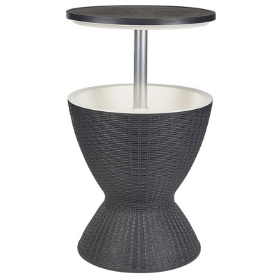 Round Garden Cool Bar 48 cm Black AISA