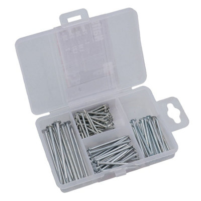 Round Headed Wire Nails Zinc Plated for Timber Wood 25 - 50mm Long 100pc