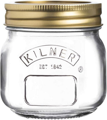 Round Kilner Jar Screw Top 0.25L Glass Preserve Jar With Lid 250ml