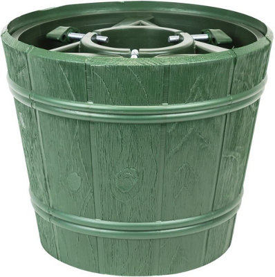 Round Planet Christmas Tree Stand with Water Reservoir Green Large