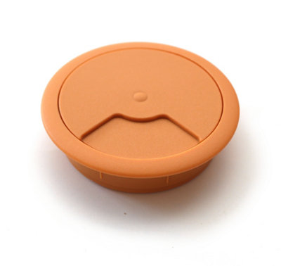Round Plastic Grommet For Desk 60mm Cherry | DIY at B&Q