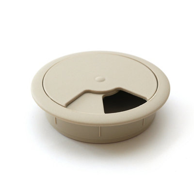 Round Plastic Grommet For Desk 60mm Elm