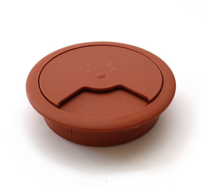 Round Plastic Grommet For Desk 80mm Pear | DIY at B&Q