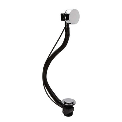 Round Pop Up Bath Waste with Overflow, Chrome , Bathroom Waste Kits ...