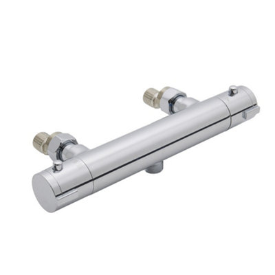Round Shower Mixer Thermostatic Bar Mixer Exposed Shower Valve | DIY at B&Q