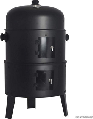 Round Smoker Bbq Charcoal Barbecue Grill Outdoor Garden Patio Party ...