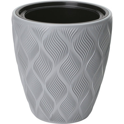 Round Tall Plant Pot Elegant Large Flower Indoor Outdoor Garden ...