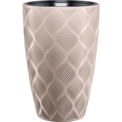 Round Tall Plant Pot Elegant Large Flower Indoor Outdoor Garden ...