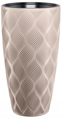 Round Tall Plant Pot Elegant Large Flower Indoor Outdoor Garden ...
