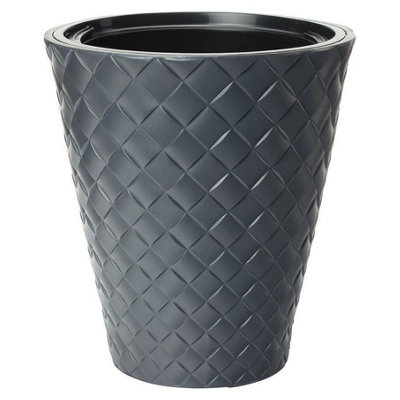 Round Tall Plant Pot Elegant Large Flower Indoor Outdoor Garden ...