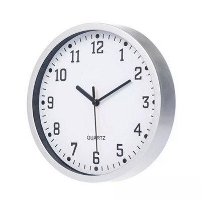 Round Wall Clock Simple Bedroom Kitchen Clocks Quartz Basic Display ...