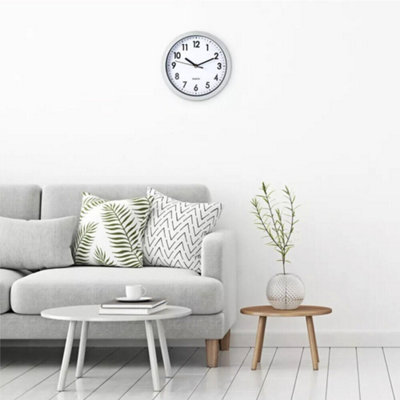 Round Wall Clock Simple Bedroom Kitchen Clocks Quartz Basic Display ...