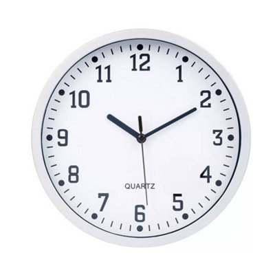 Round Wall Clock Simple Bedroom Kitchen Clocks Quartz Sweep Movement ...