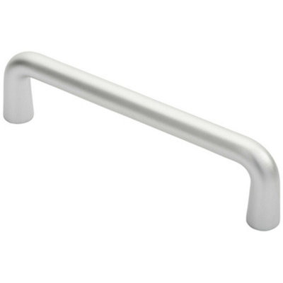 Rounded D Shaped Bar Handle 225mm x 19mm Diameter Satin Anodised ...